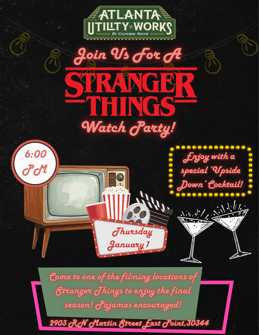 Stranger Things Watch Party — AUW