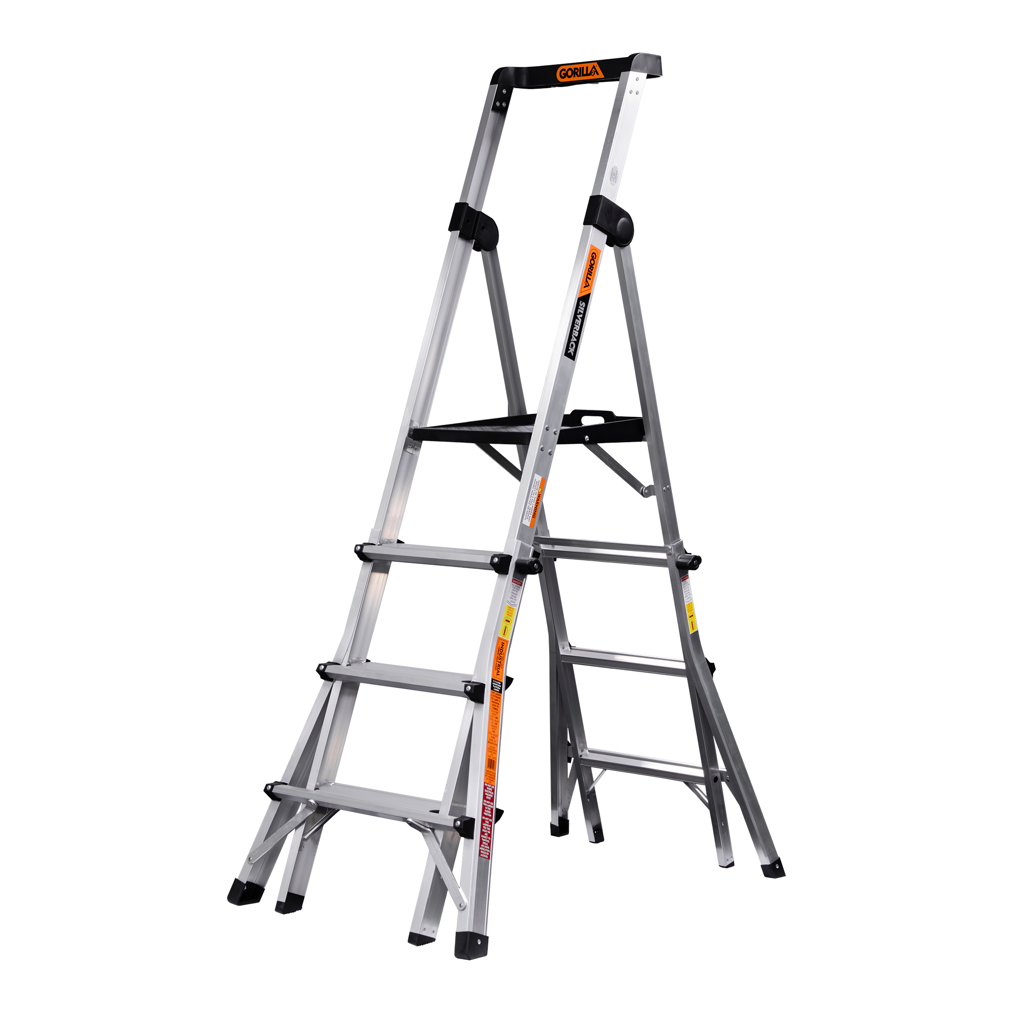 4-6 STEP ADJUSTABLE PLATFORM LADDER — Gorilla Ladders