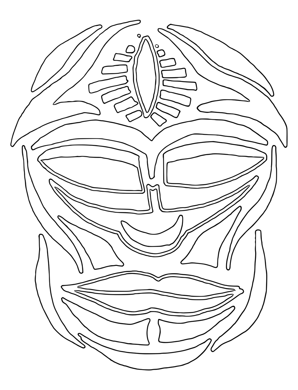 Face | Coloring Page | Free Printable Art for the Spiritual Path | THE ...