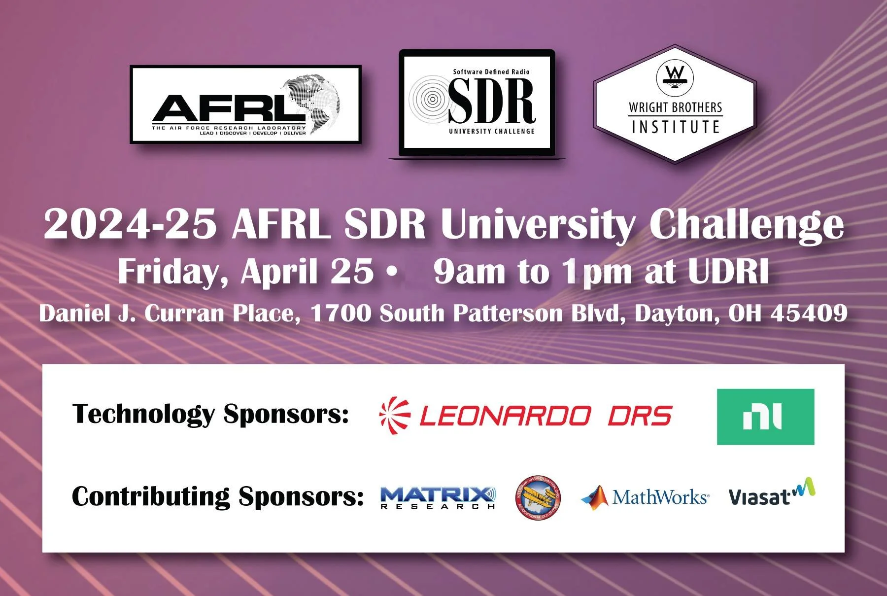 Press Release: 2025 SDR University Challenge — Wright Brothers Institute