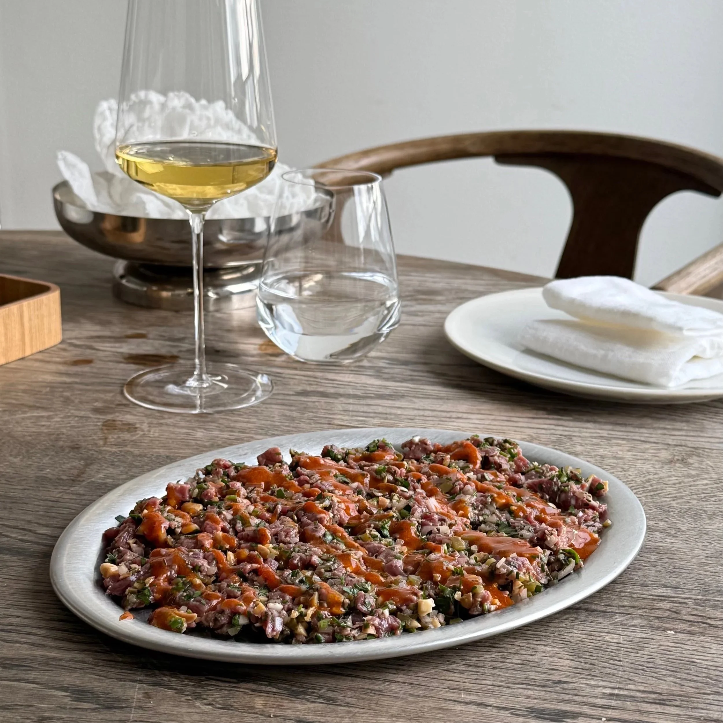 Biff-tartar med gochujang-saus — fysen på