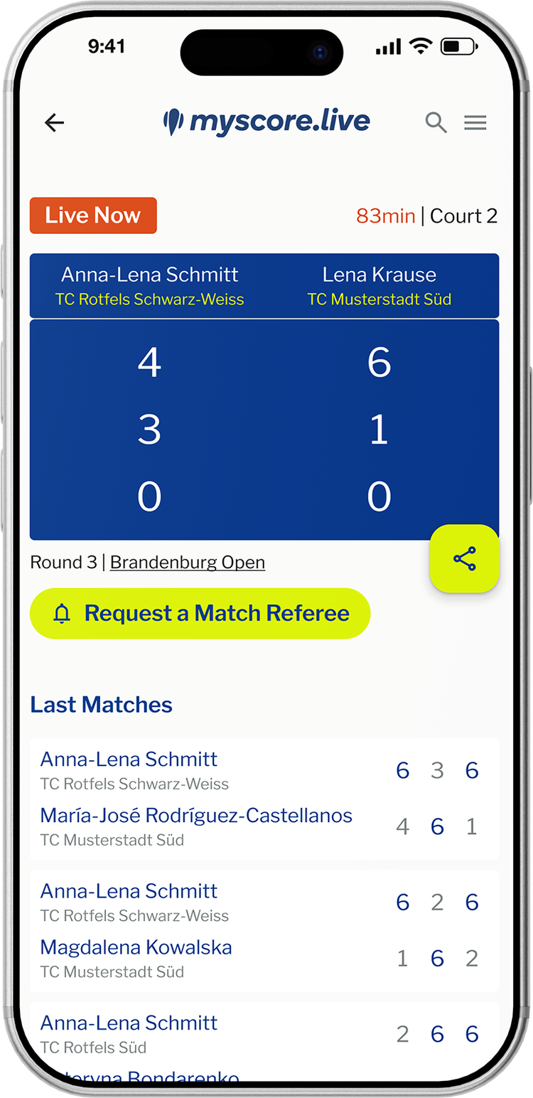 myscore.live | Tournament Smart Scoreboard for Tennis & Padel | Live Scoring & Court Management ...