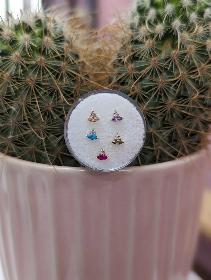 Tish Lyon 14ct Gold - 'Marquise with Triple Gem' — The Owl & the ...