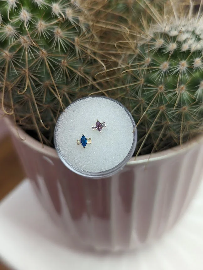 Tish Lyon 14ct Gold - 'Marquis with Accent Stones' — The Owl & the ...