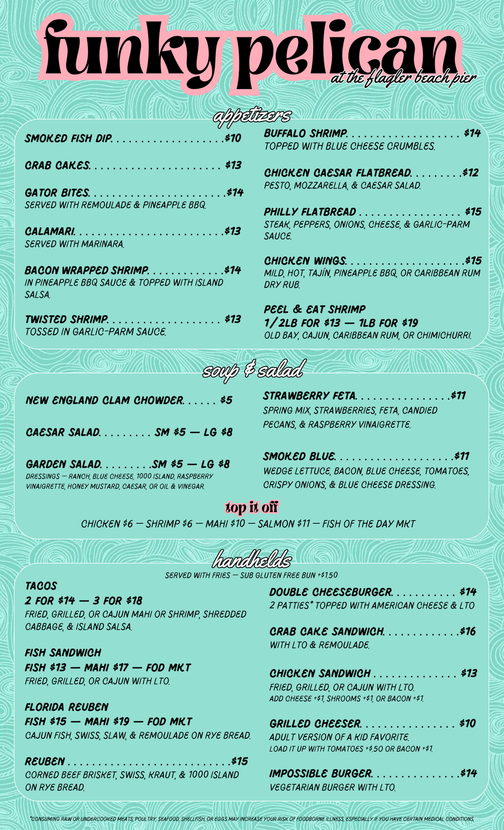 Menu — Funky Pelican