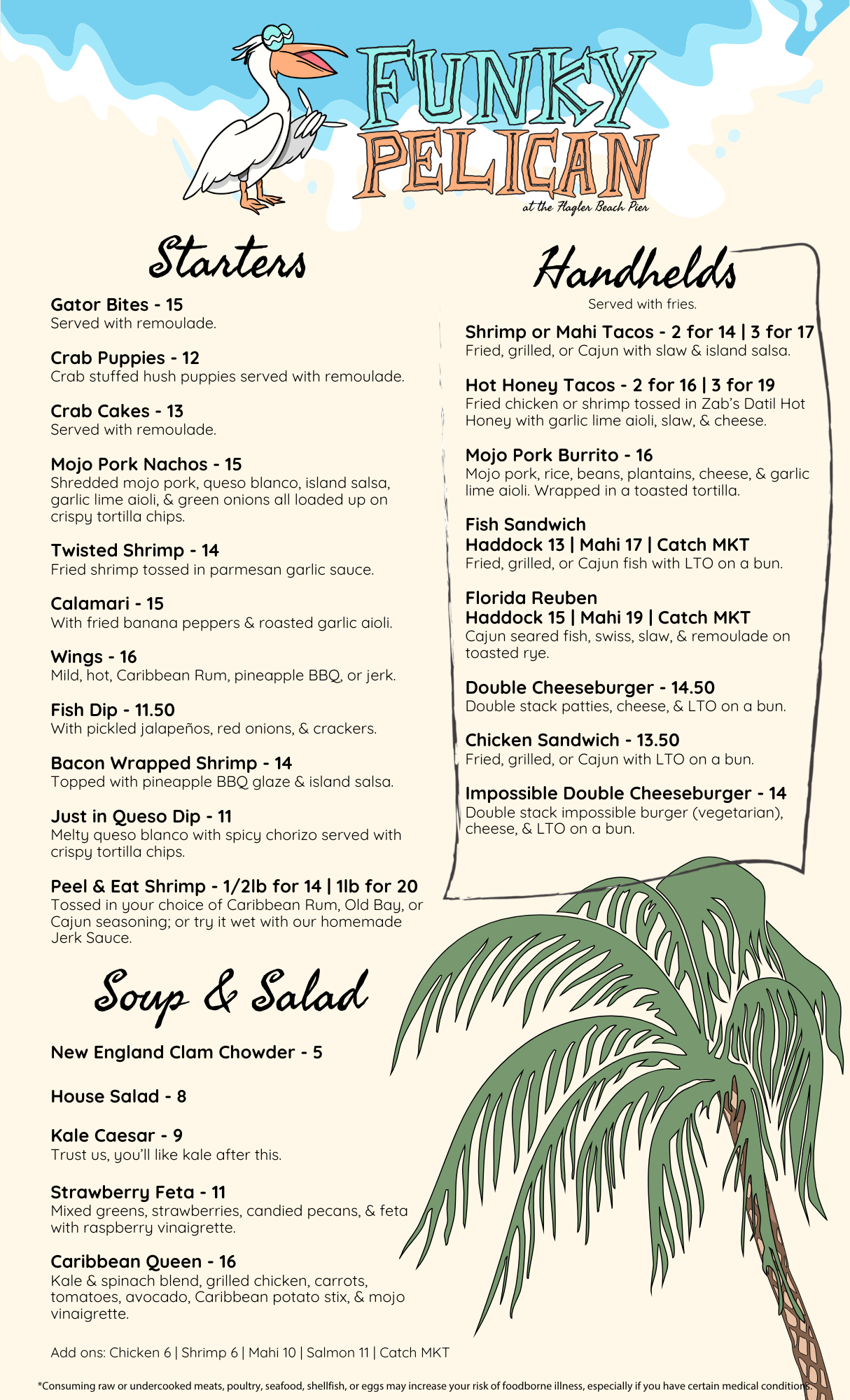 Menu — Funky Pelican