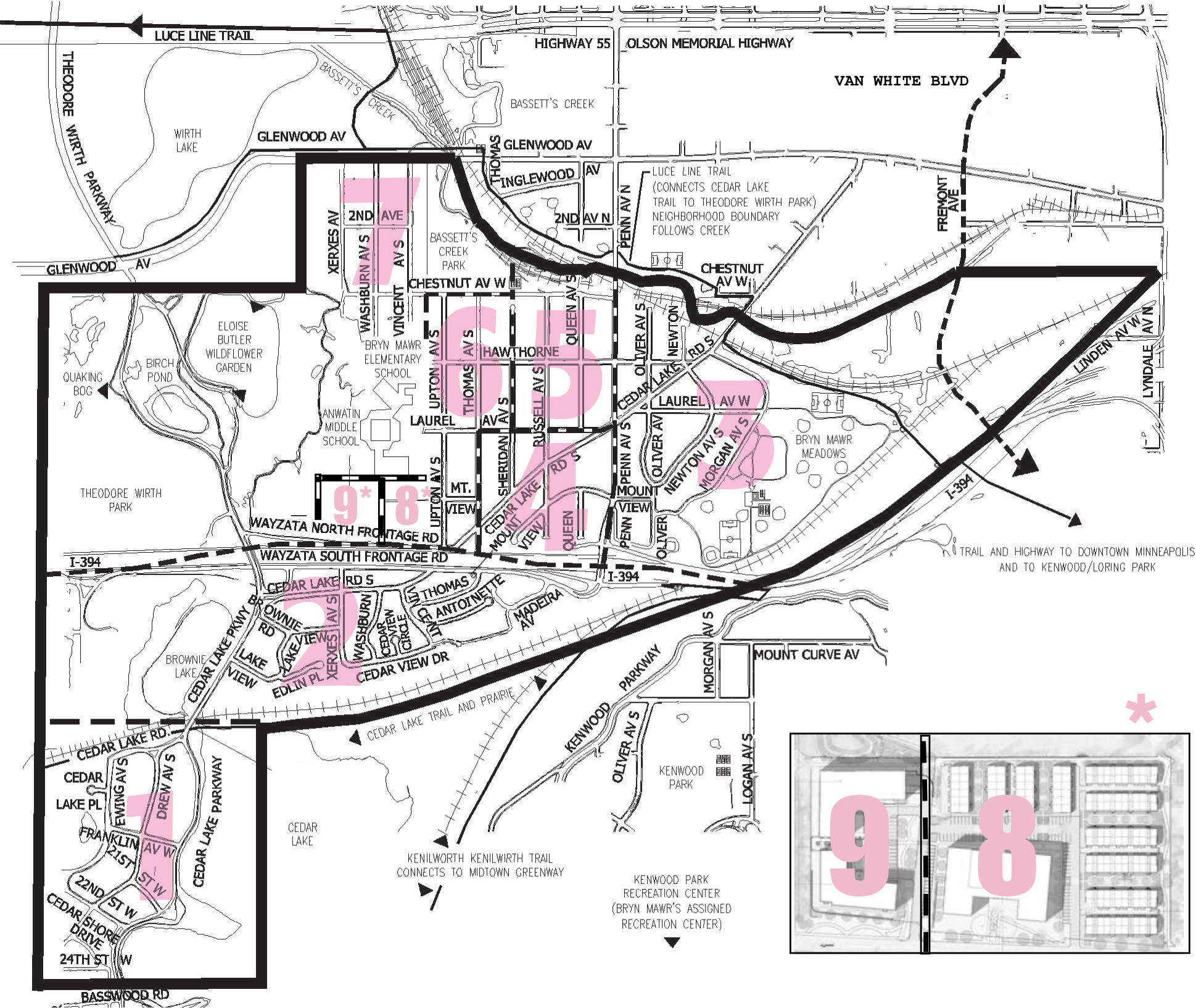 Map — Bryn Mawr Neighborhood Association