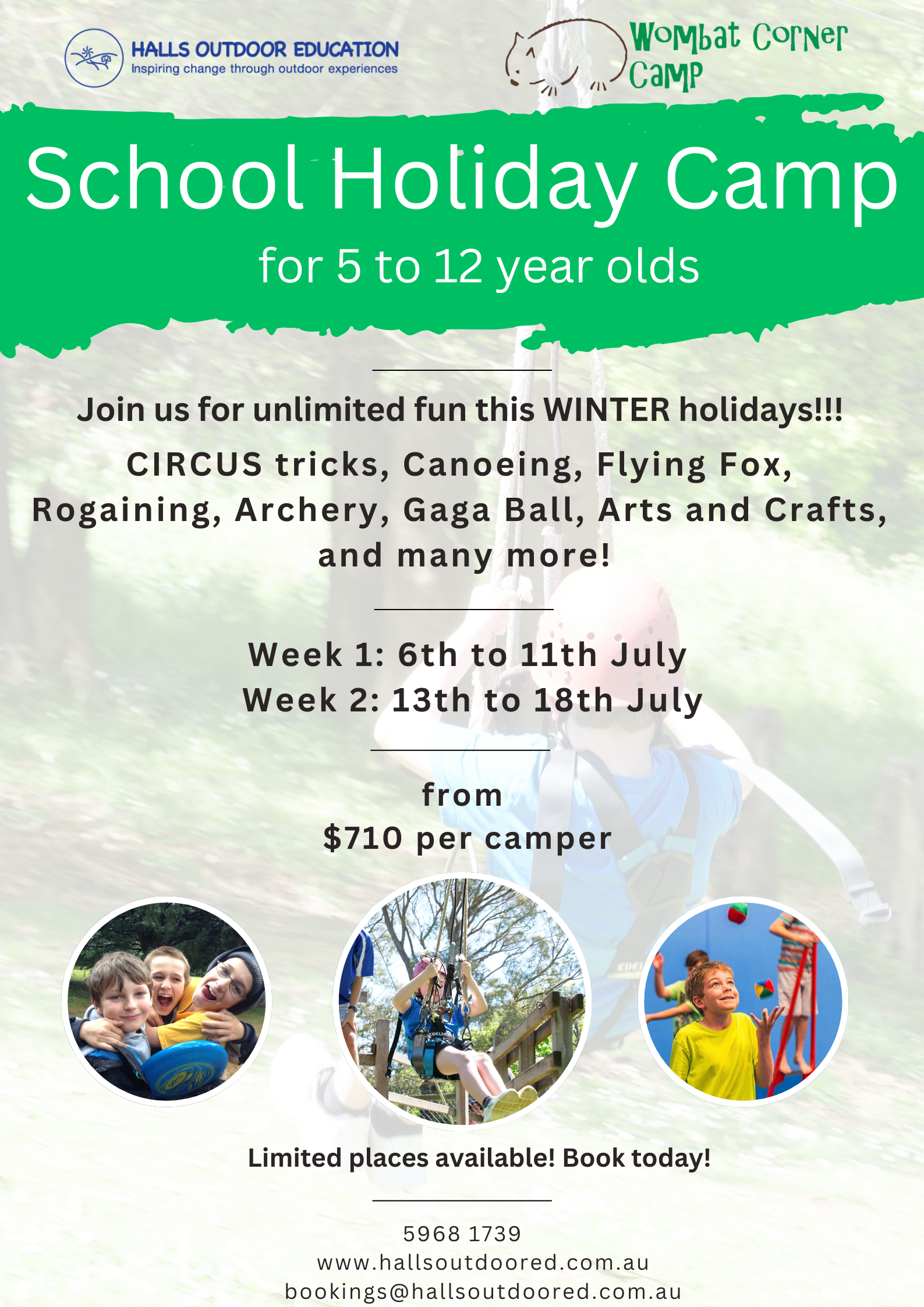 Wombat Corner Camp - Venue — Halls Outdoor Education