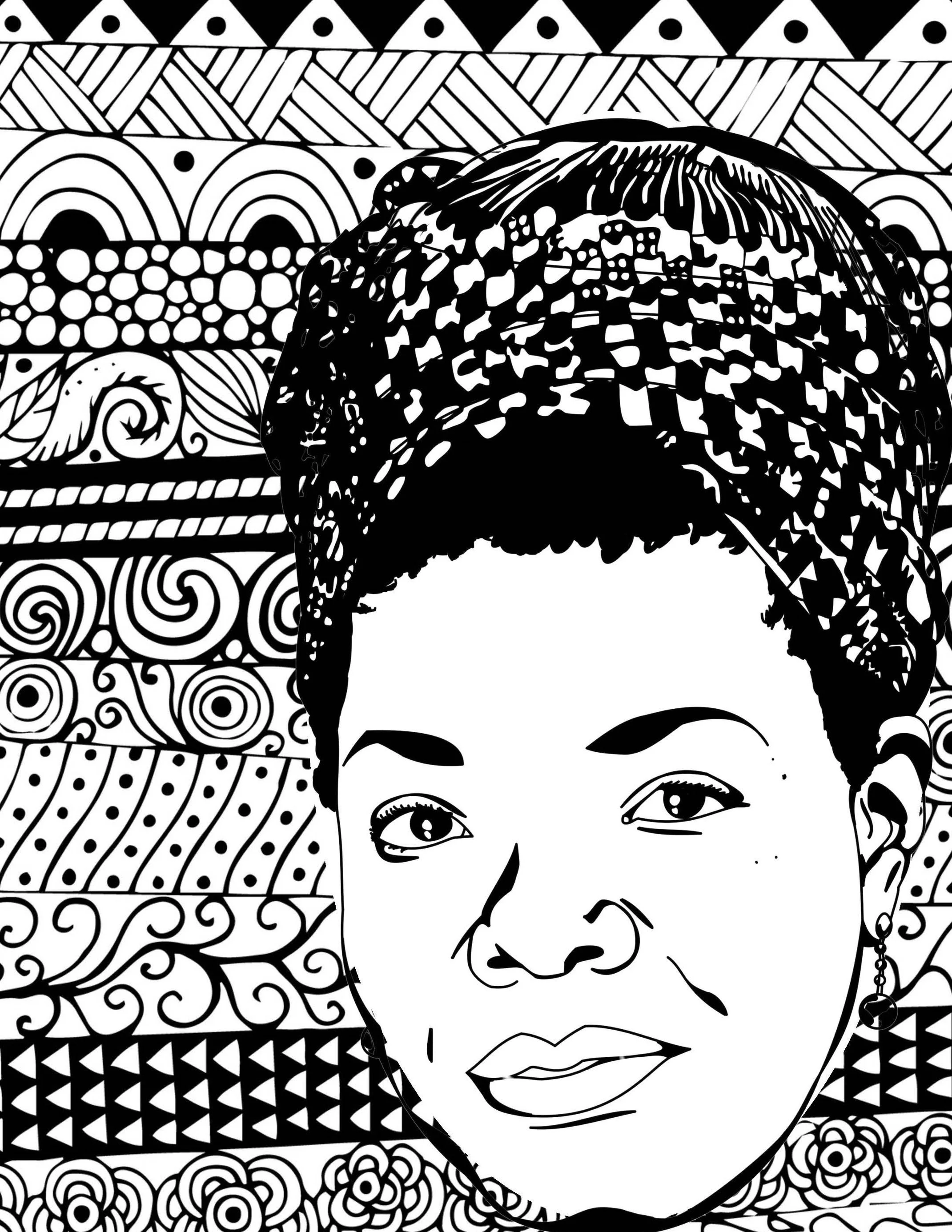 Maya Angelou - February — Coloring our history