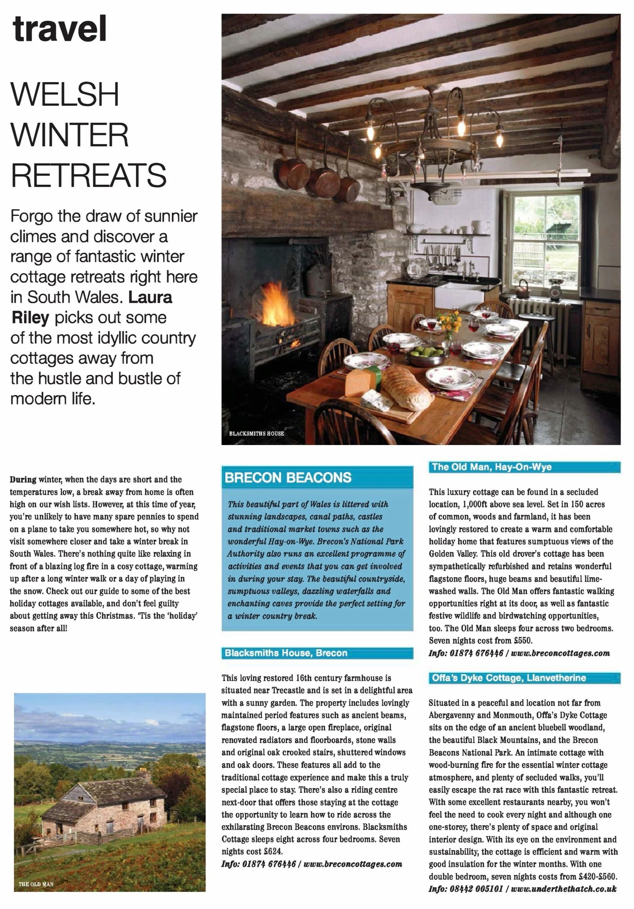 Welsh Winter Retreats — Laura Riley: Writer and Editor