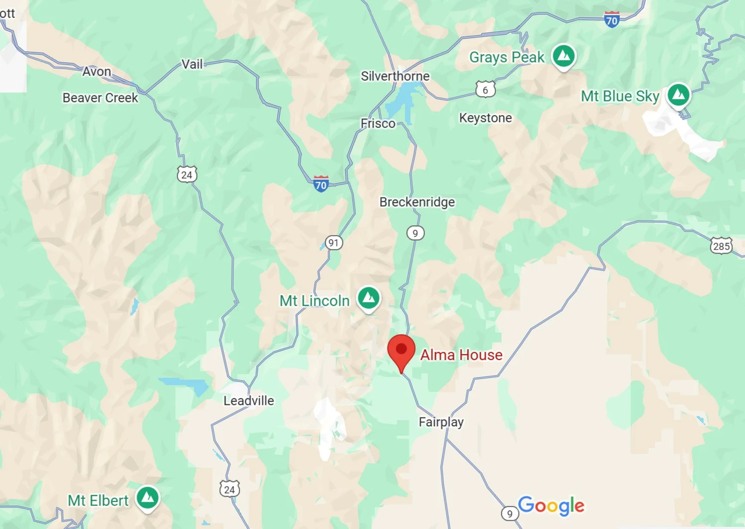 Alma House - Colorado High Country Lodging