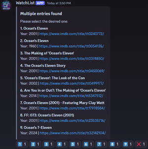 Watch List Discord Bot