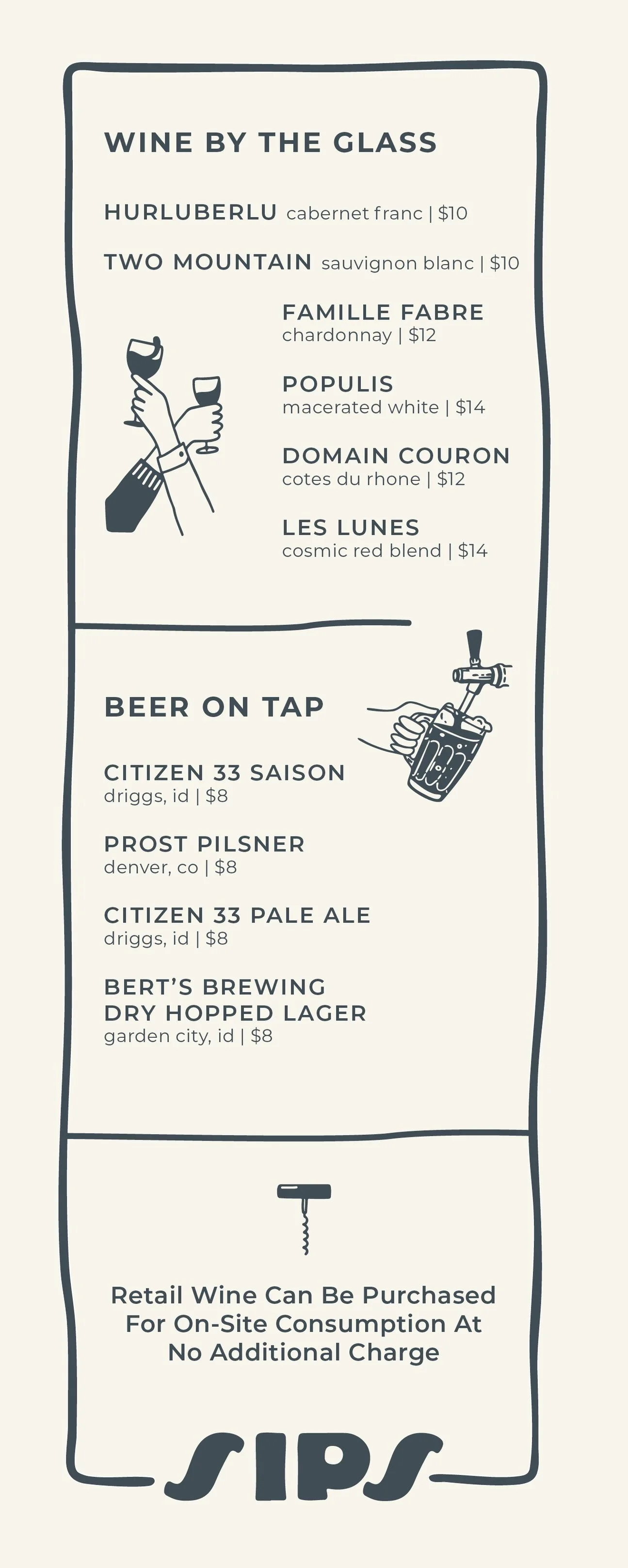 Maison Food, Wine & Beer Menus — Maison | Teton Valley's Neighborhood ...