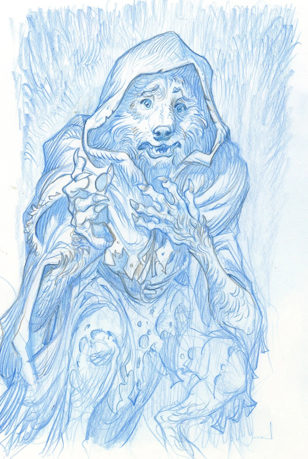 "Octomancer" Study for the Magic the Gathering Bloomburrow Series Card ...