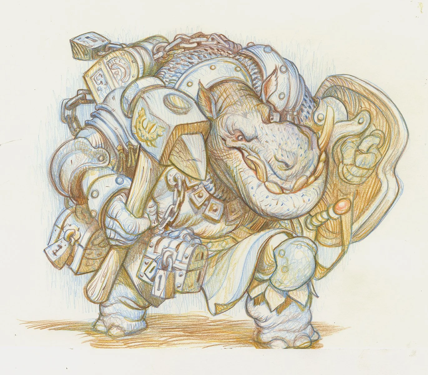 Odious Skunk by Justin Gerard, Magic: The Gathering – Bloomburrow, Mtg ...
