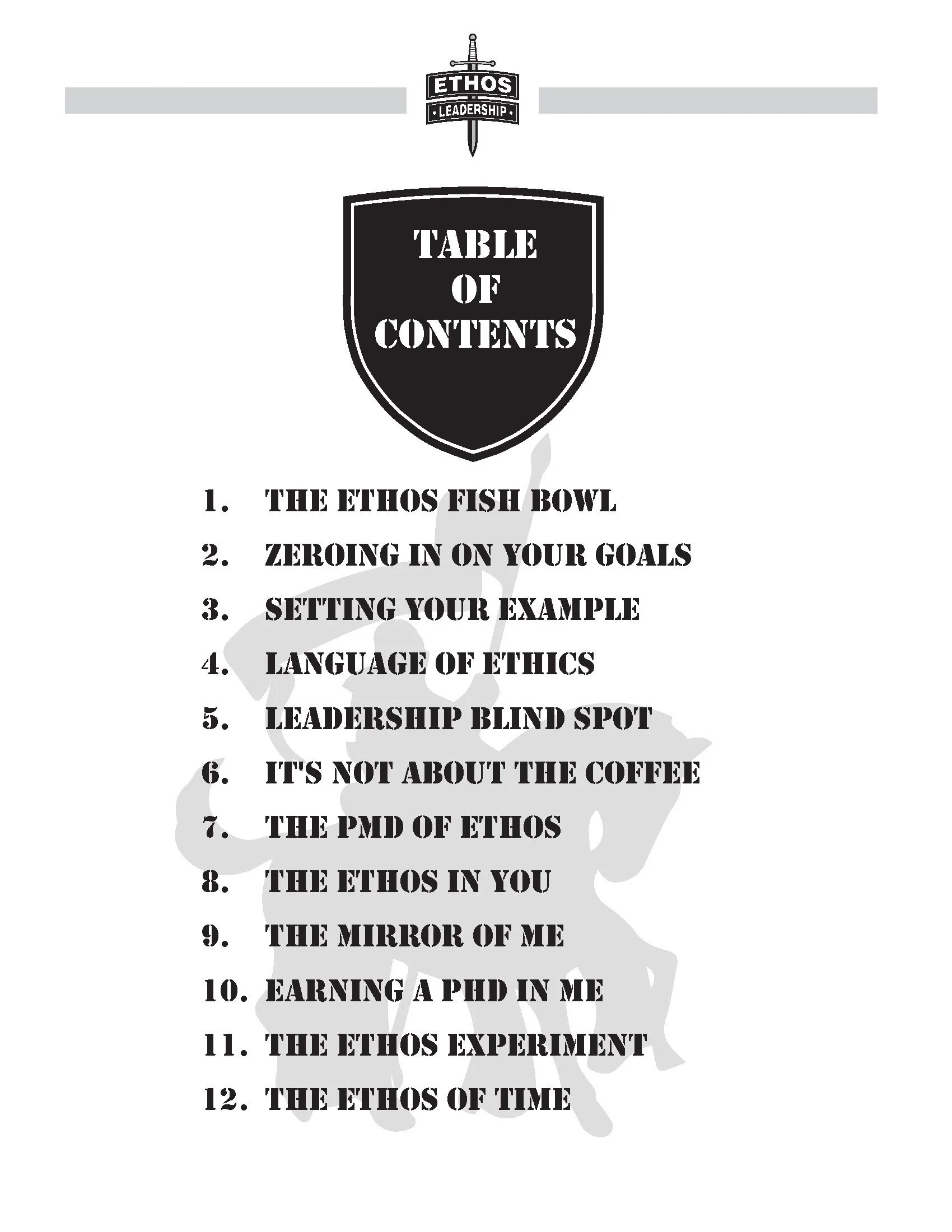 ETHOS Self-Study Workbook: Self-Assessment — ETHOS Academy