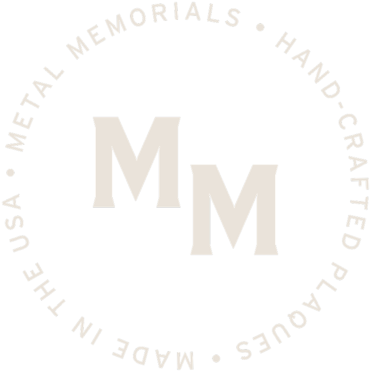 Memorial Plaques | Custom Metal Memorial Plaques — Metal Memorials