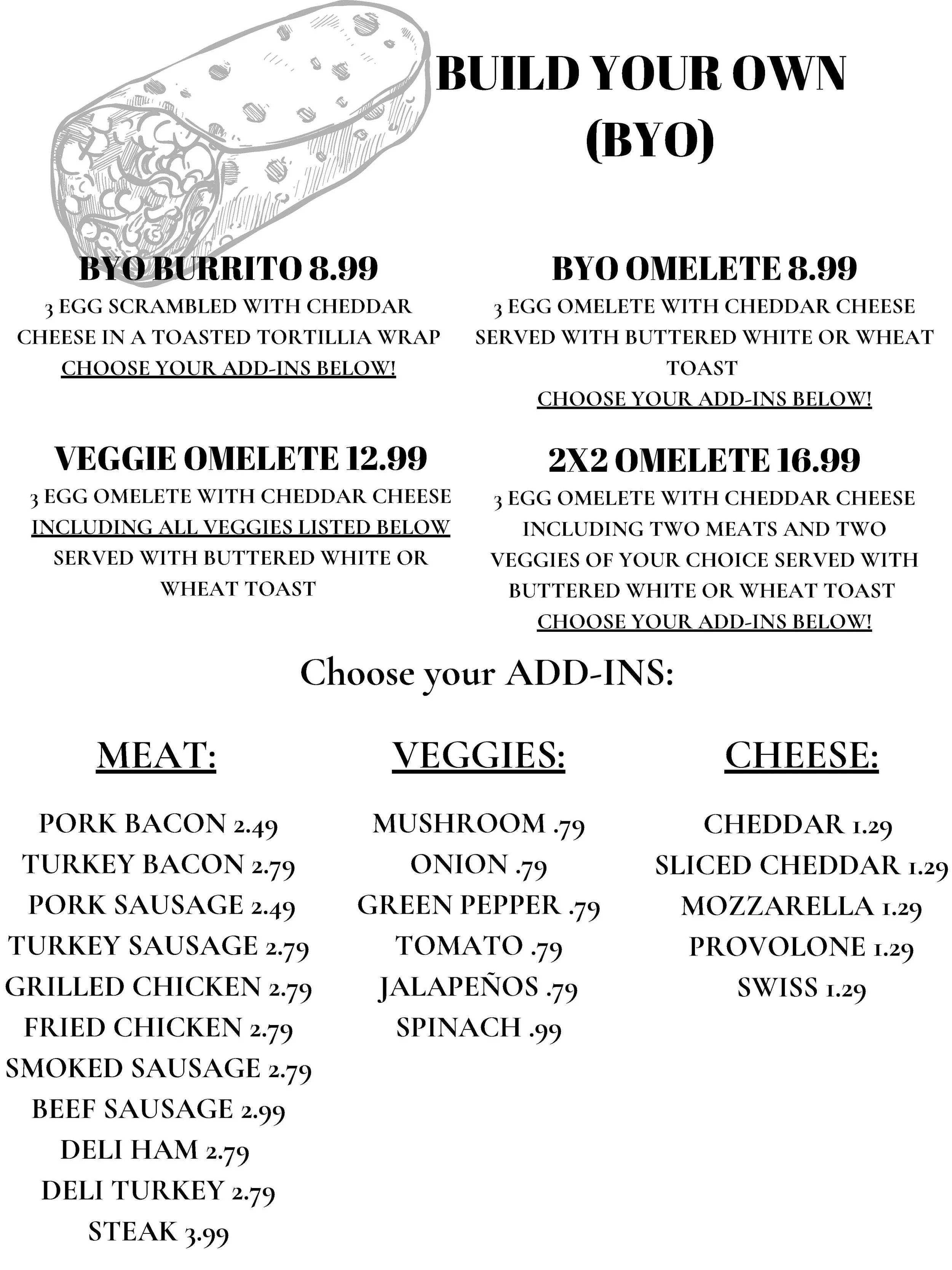 Breakfast Menu — Homestyle 2-12-11 Breakfast & Soul Food