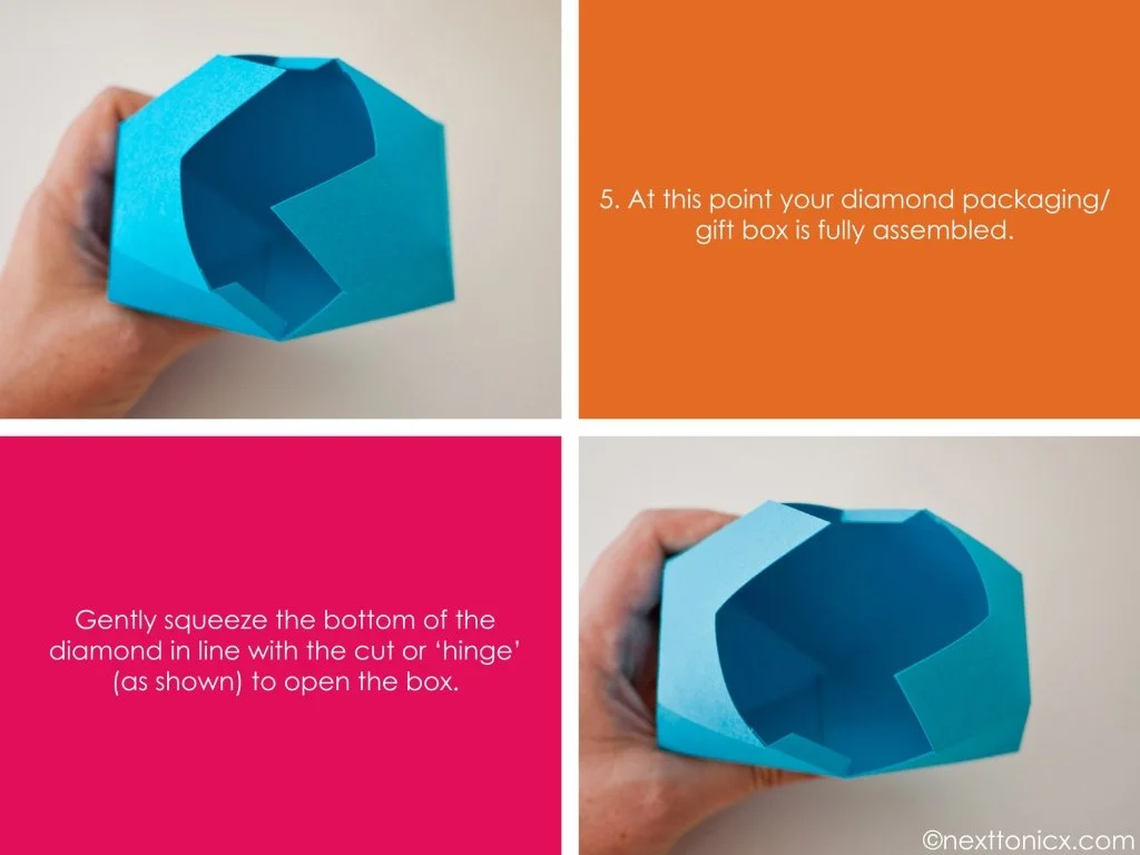 Diamond shaped gift box packaging — Next to Nicx