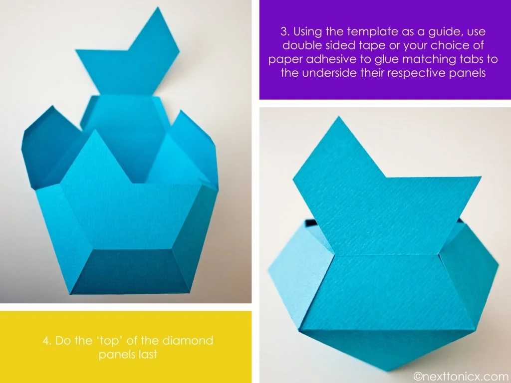 Diamond shaped gift box packaging — Next to Nicx