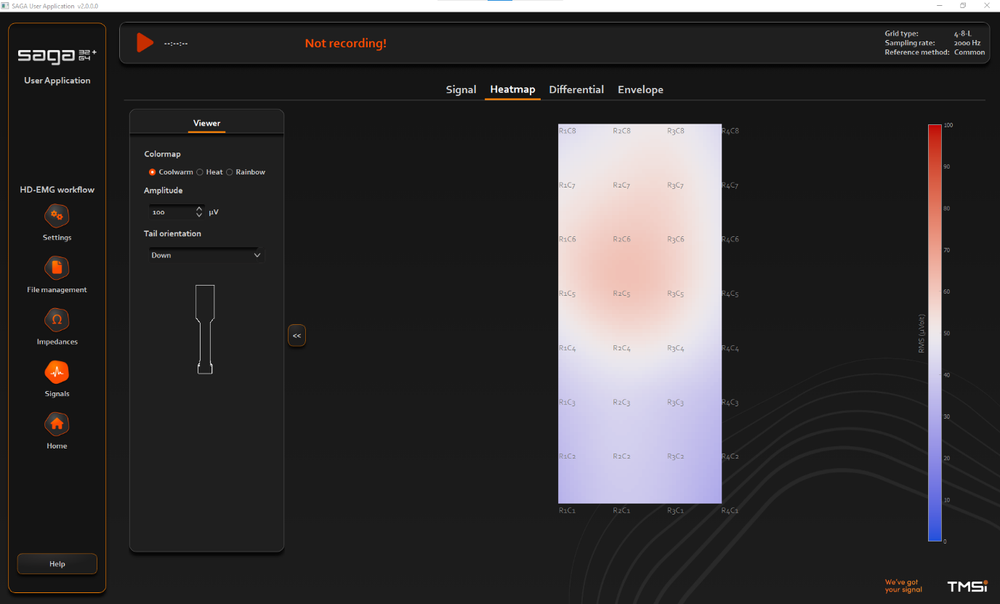 TMSi — an Artinis company — SAGA User Application