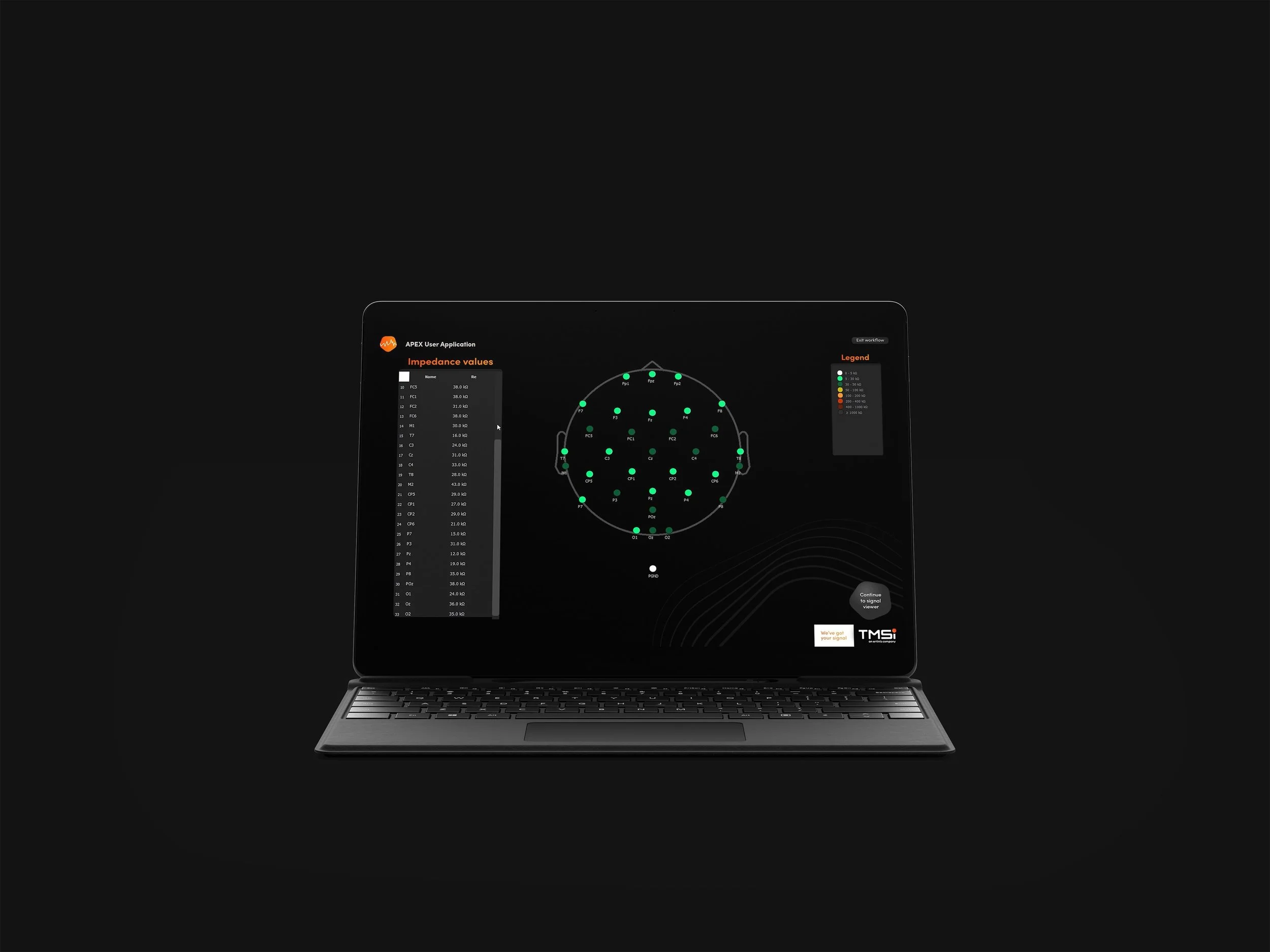 TMSi — an Artinis company — APEX User Application