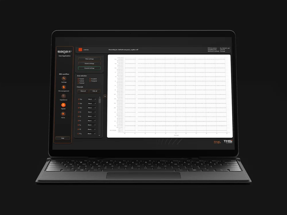 TMSi — an Artinis company — SAGA User Application