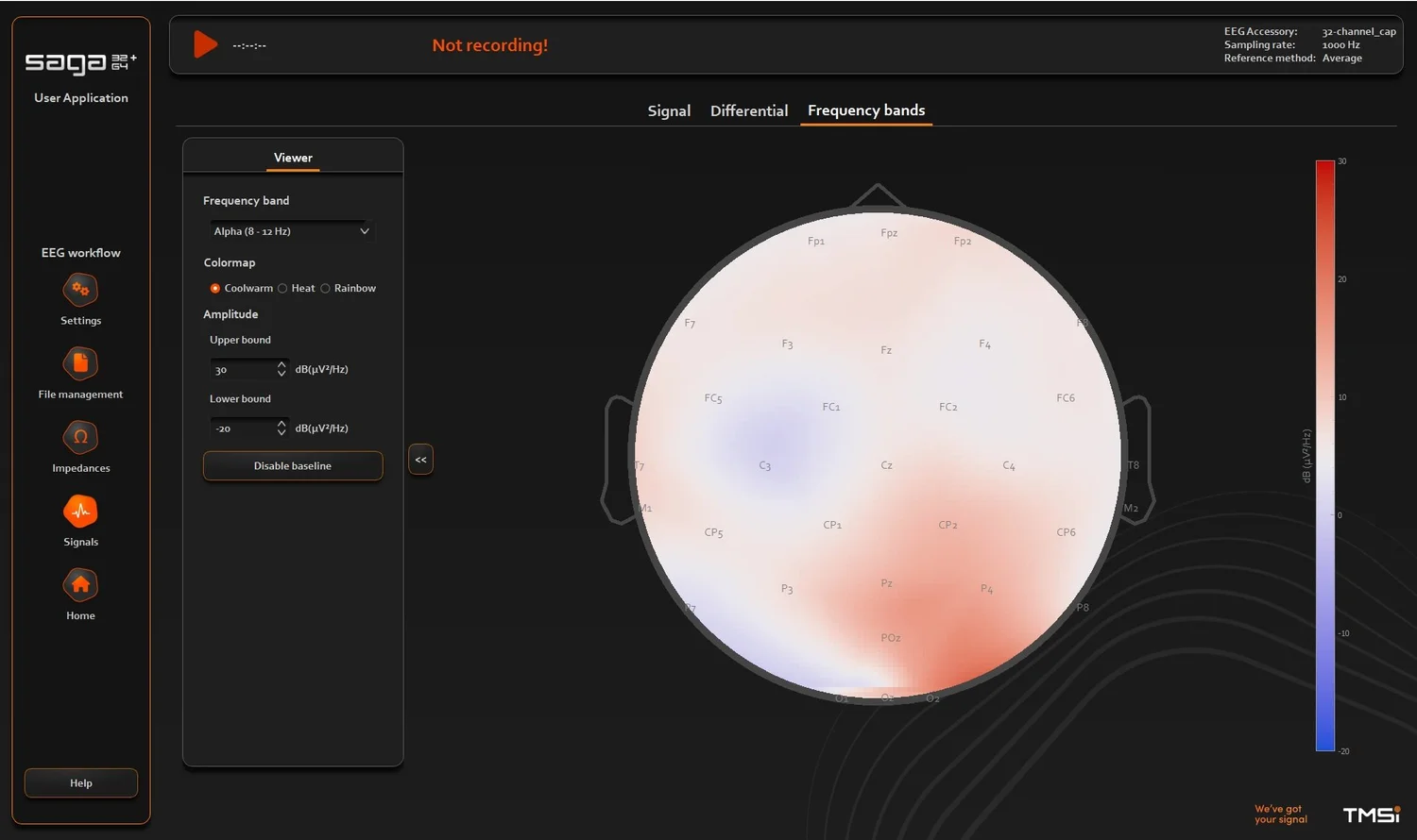 TMSi — an Artinis company — SAGA User Application