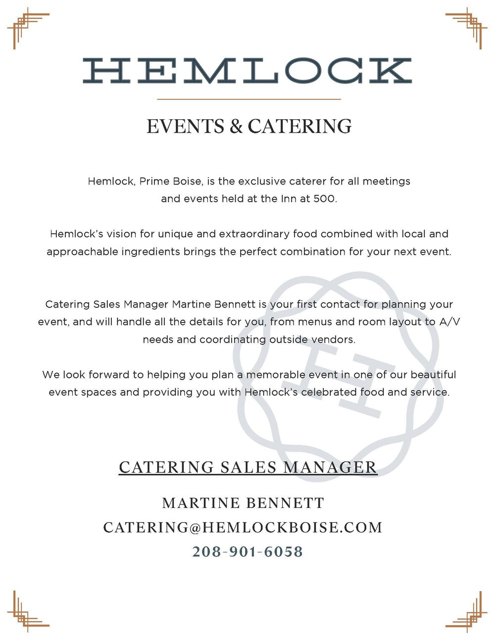 PAGE - Hemlock Landing Page
