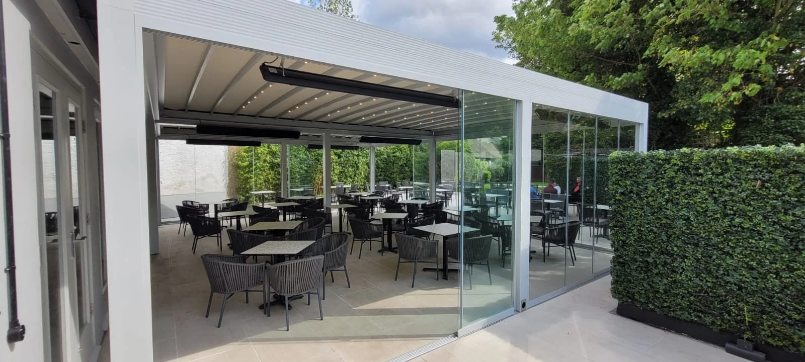 RETRACTABLE CANOPY INSTALLED IN BUSHEY — Shade Zone Awnings ...