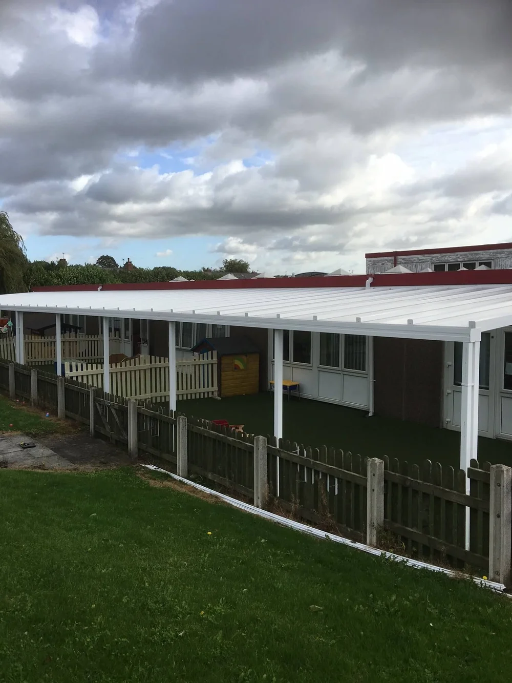 Polycarbonate Roof Canopies for Schools - Shade Zone Awnings ...
