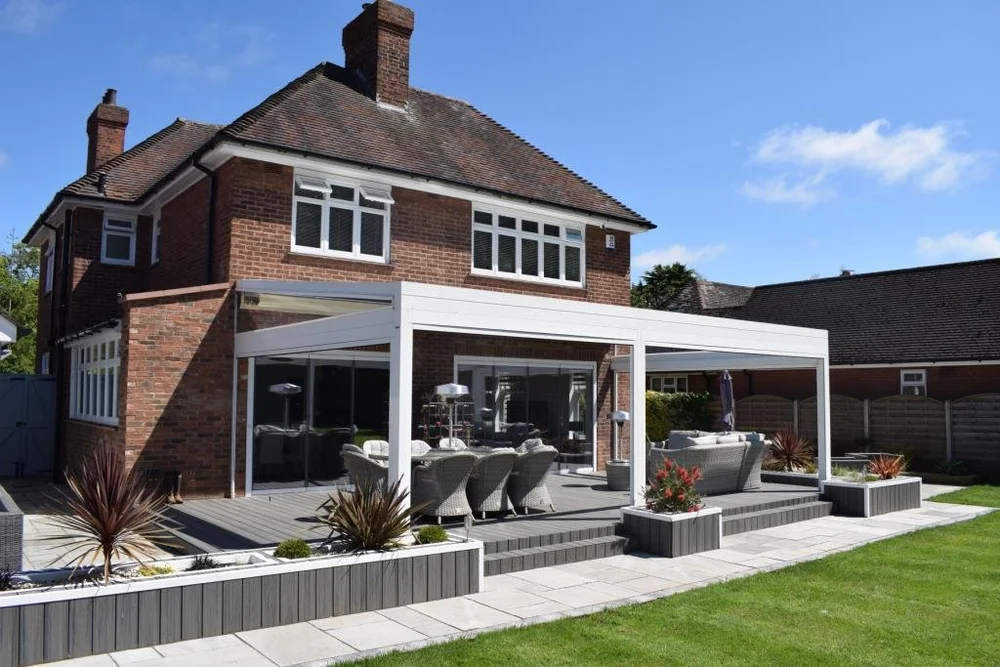 Sloped Roof Retractable Canopies for Homes - Shade Zone Awnings ...