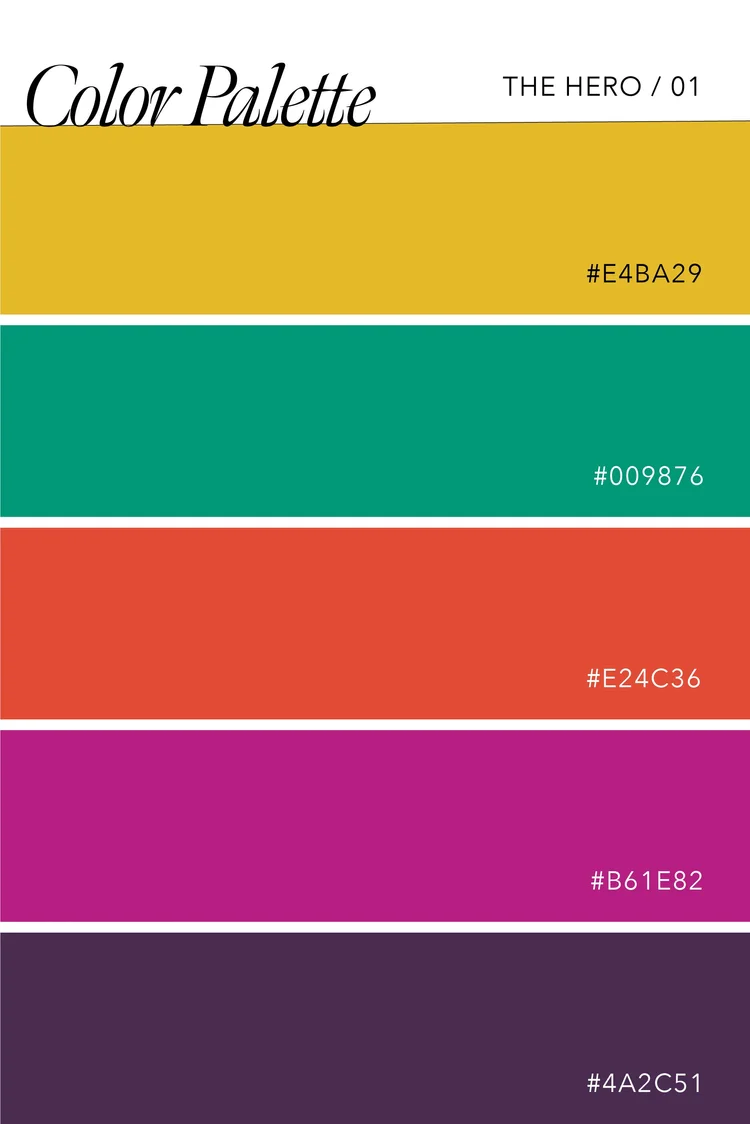 Color Palettes for the Hero Brand Archetype — Hey Sara Schultz