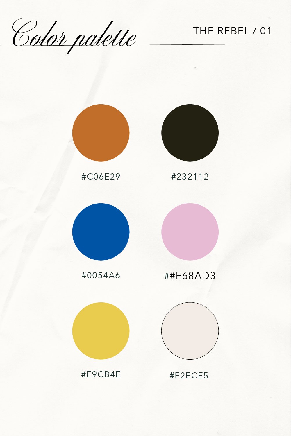 Color Palettes for the Rebel Brand Archetype — Hey Sara Schultz