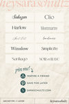 Lover : Fonts — Hey Sara Schultz