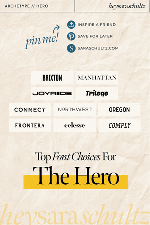 Hero: Fonts — Hey Sara Schultz