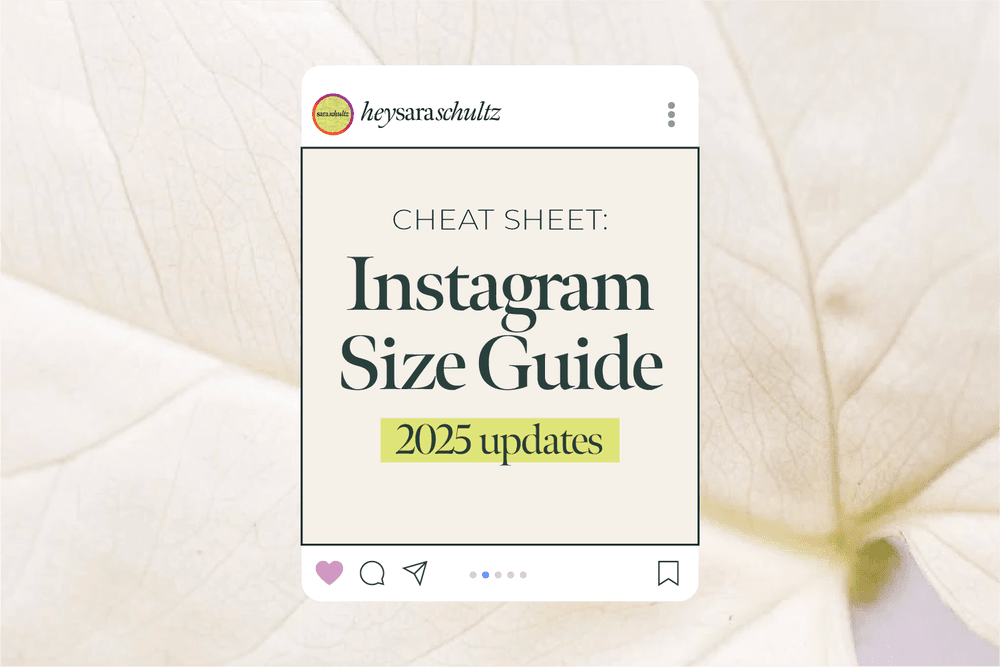 2025 Instagram Sizing Guide — Hey Sara Schultz
