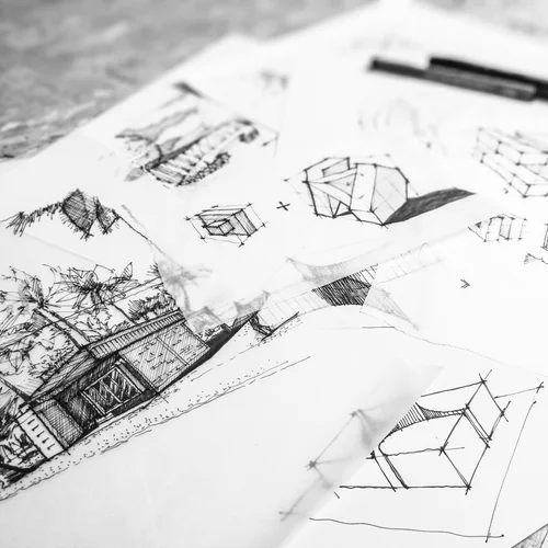 How to Draw Multi-Point Perspective Sketch with Color Markers — Sketch ...