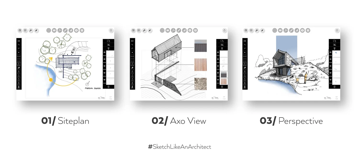 7-Step Perspective Drawing [Architecture Design Concept Development ...