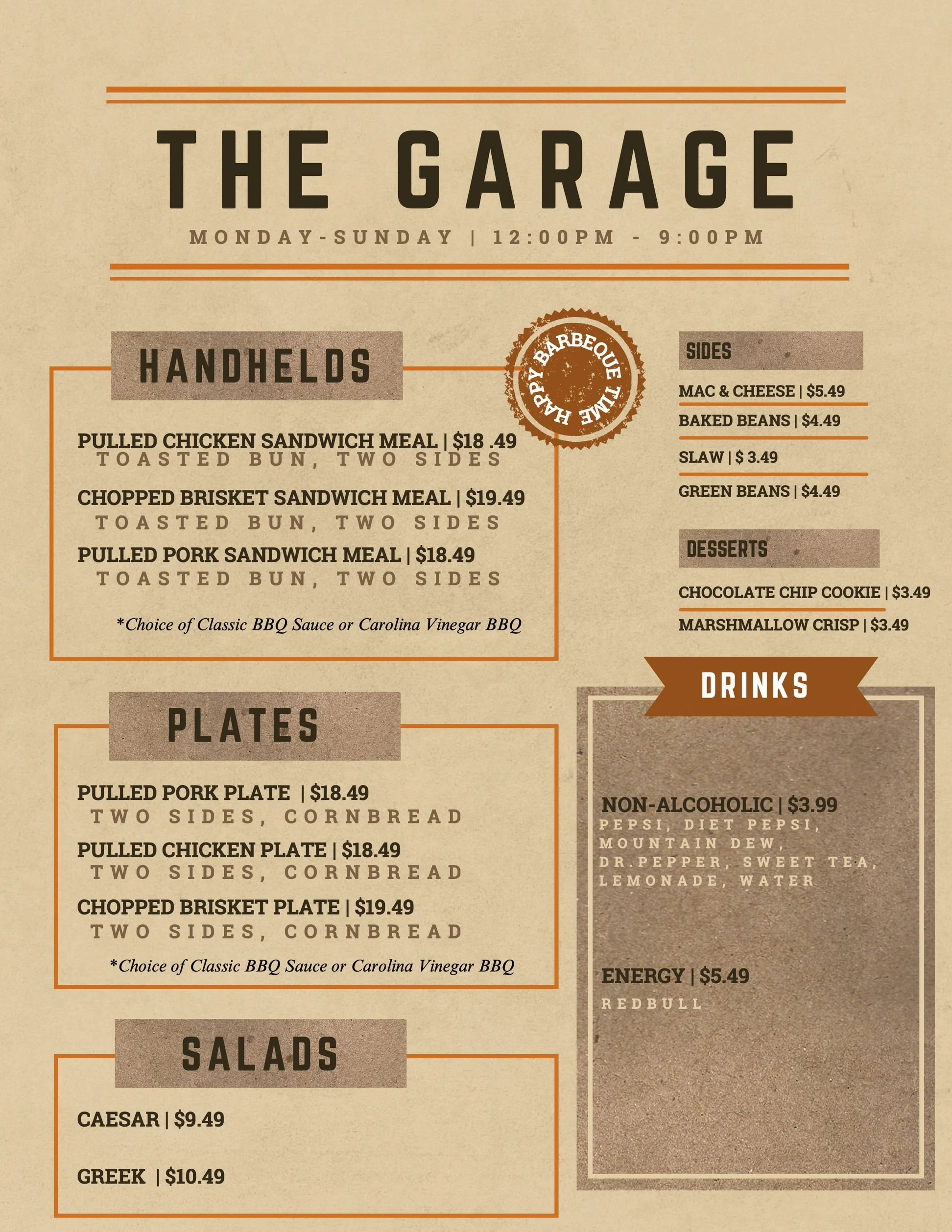 The Garage — 500 Block