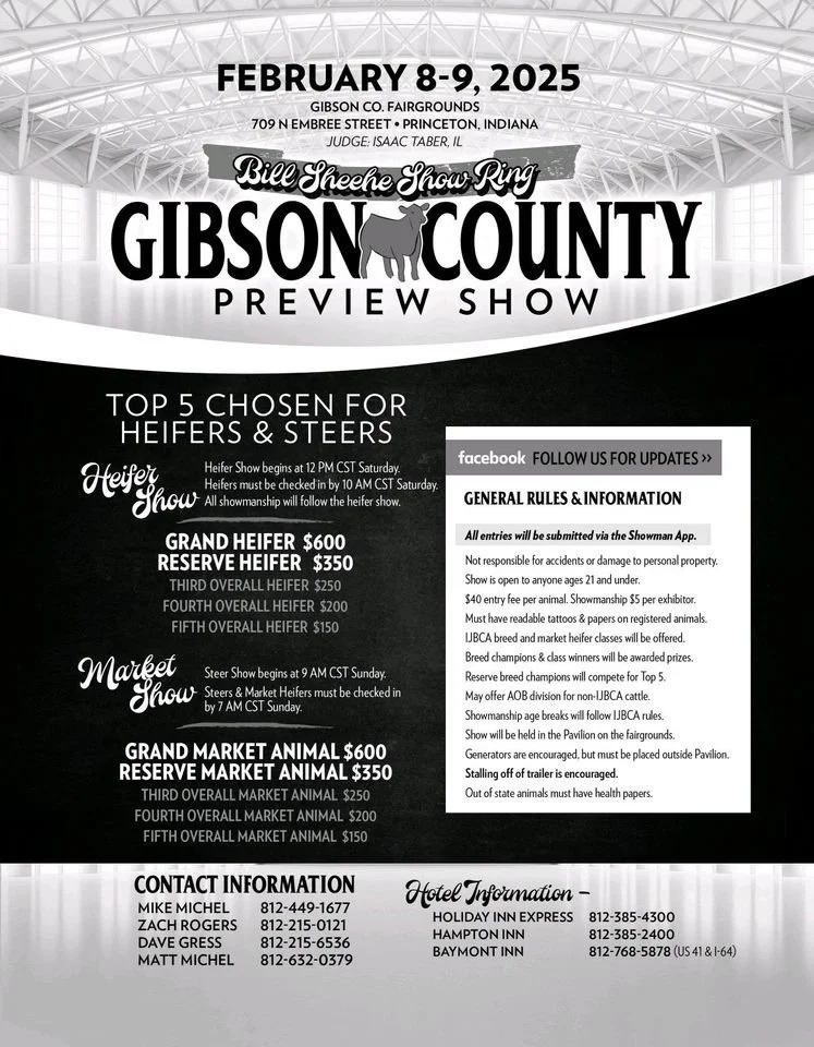Gibson County Preview Show — Indiana Junior Beef Cattle Association