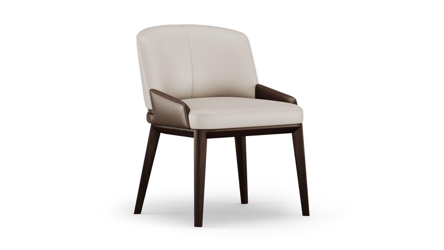 Luxurious Palmer Chair In Black Stained Oak And Brushed Brass - No Arms ...