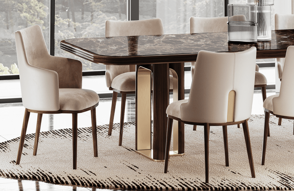 Luxurious Palmer Chair In Black Stained Oak And Brushed Brass - No Arms ...