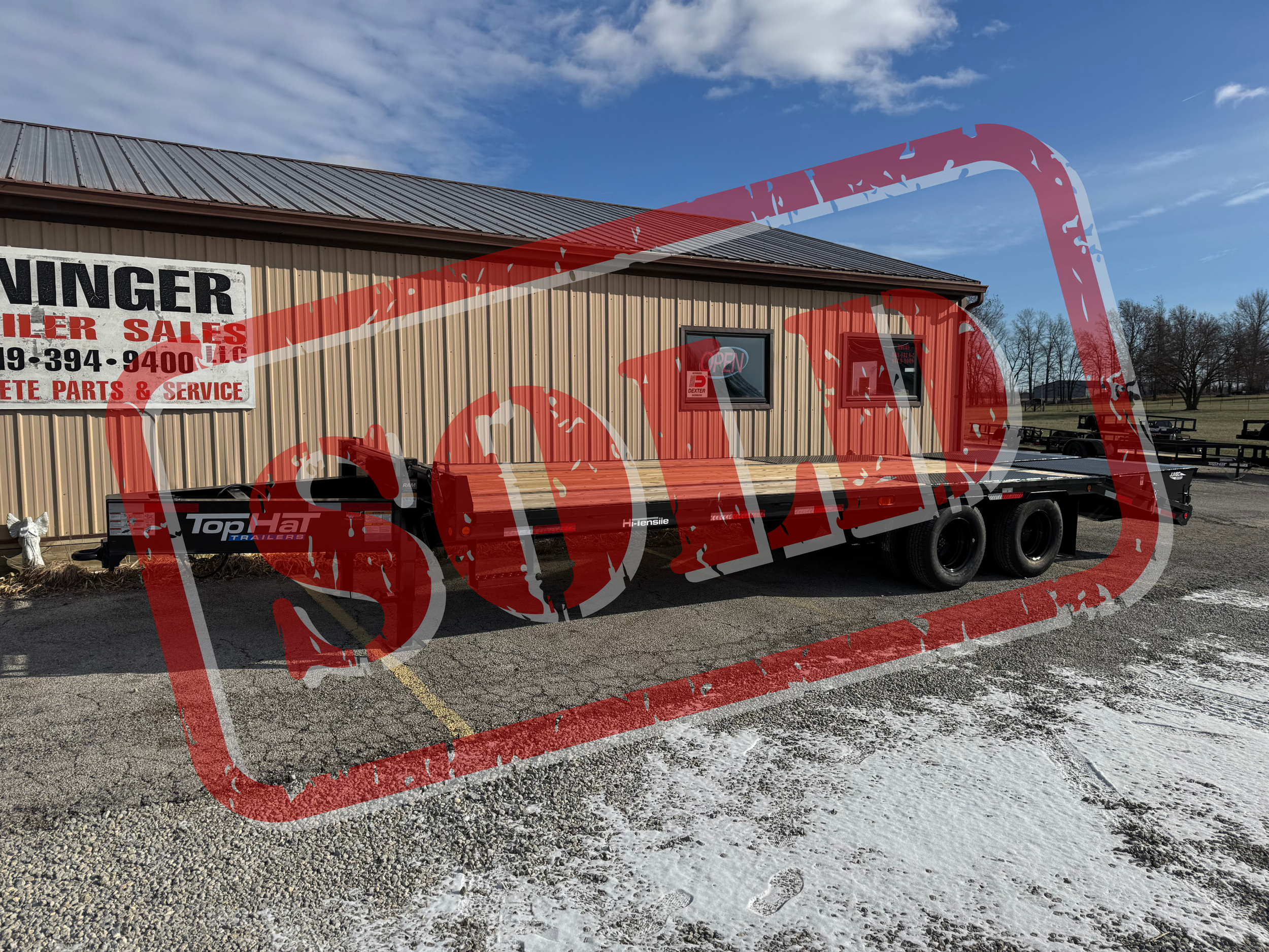 Top Hat 102”x20’+5’ Pintle 240, Jumbo Ramps OTW 5’ — Lininger Trailer Sales