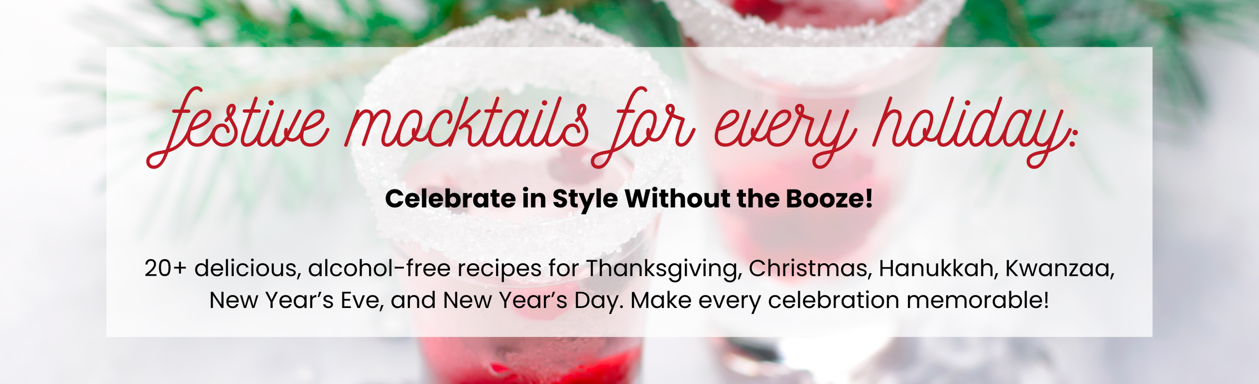 Festive Mocktails — MORE THAN MEATLESS MONDAY