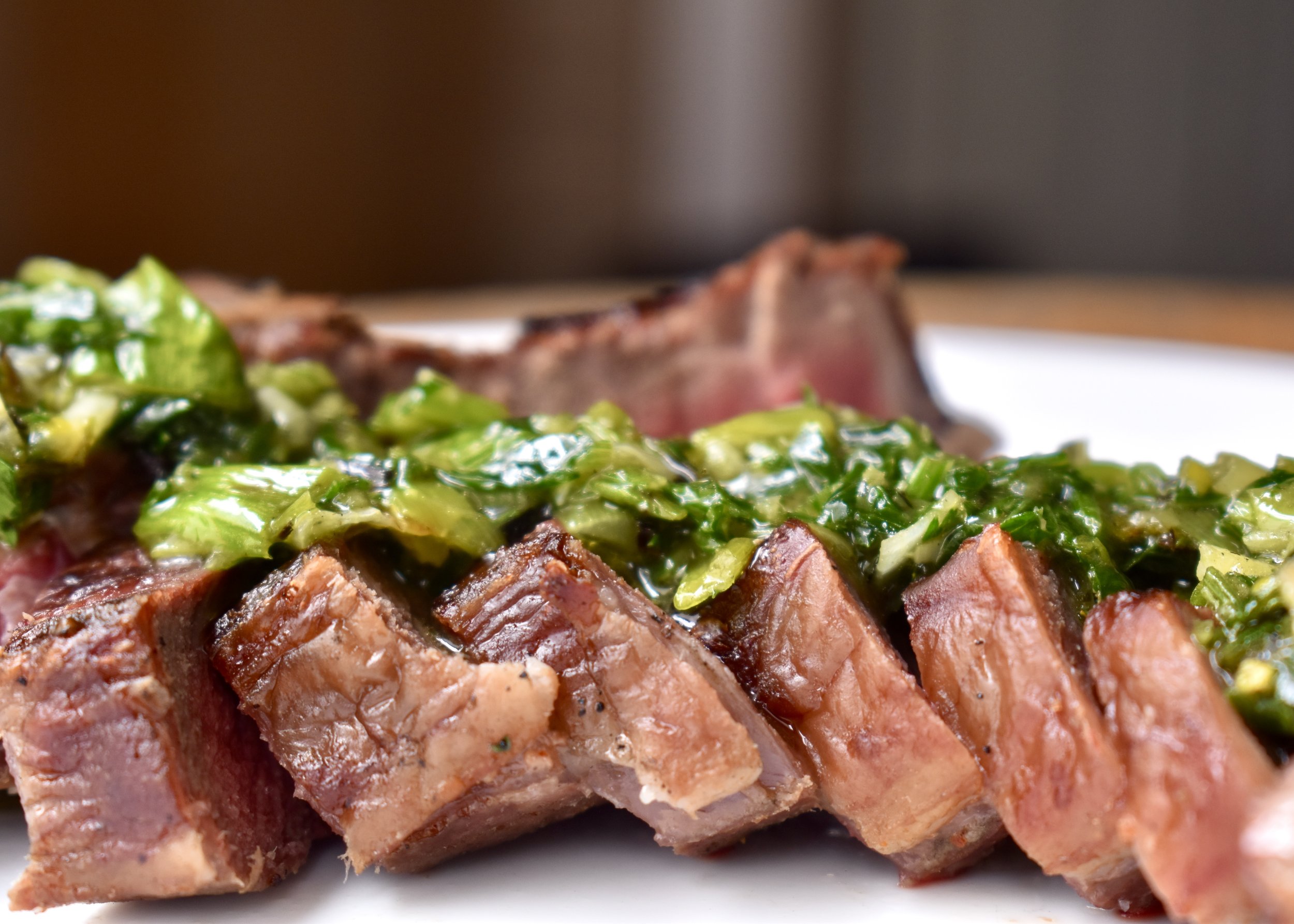 Grilled Blacktail Chops with Charred Scallion Chimichurri — Blacktail ...