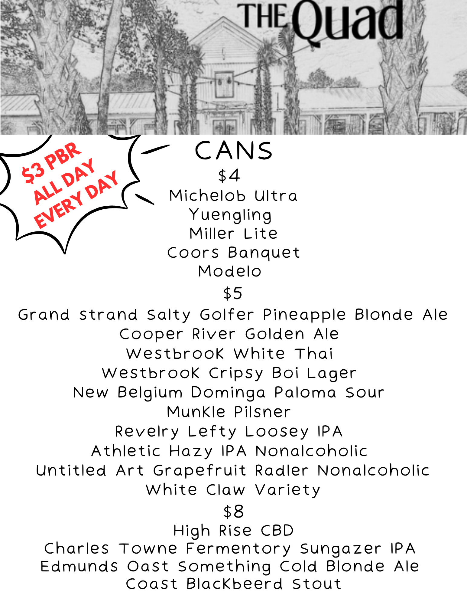 MENUS | Discover Our Selections — THE QUAD