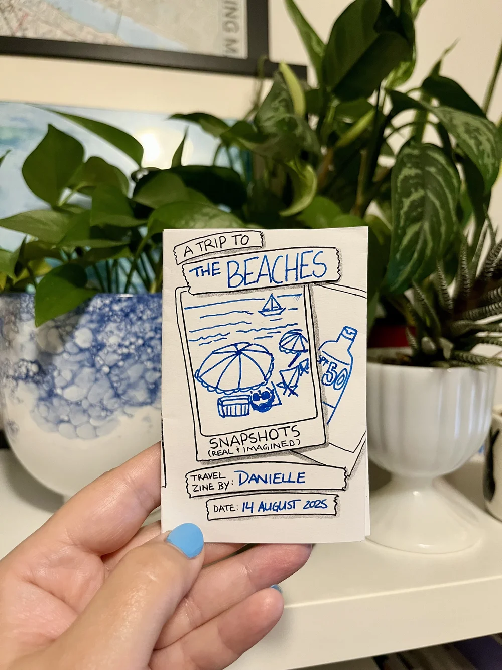Travel zine template by Danielle Taschereau Mamers — DTM STUDIO