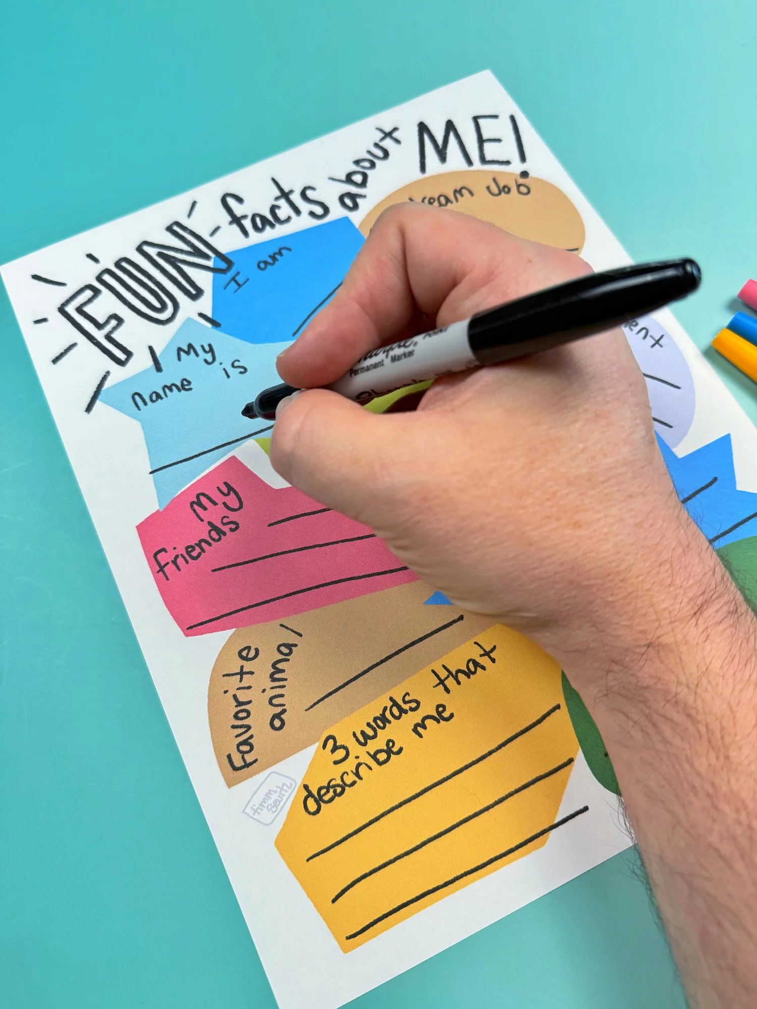 Free Fun Facts About Me Printable for Kids For Back-to-School Activity ...