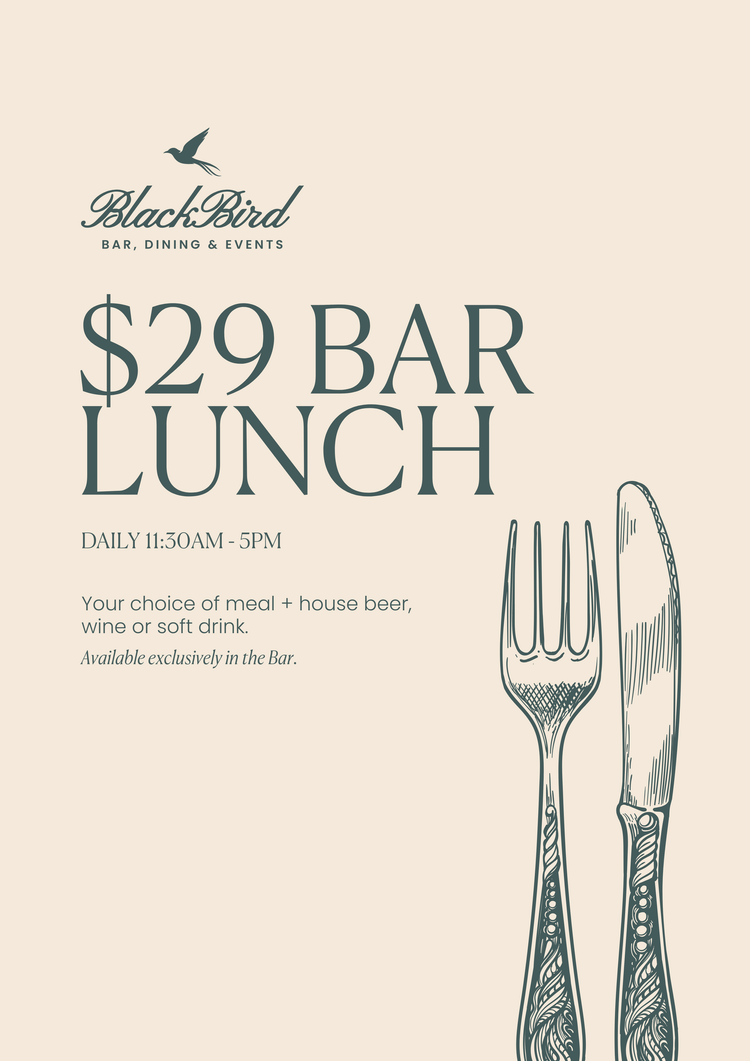 $29 Bar Lunch Special — Blackbird